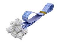 China Custom JST VHR-3N 3.96mm Battery Cable UL2468 22AWG Flat Wire Assembly for sale