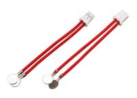 China JST PHR-2P 2.0mm Male Connector with Round Nickel Welding Terminal 24AWG Battery Wire Harness for sale