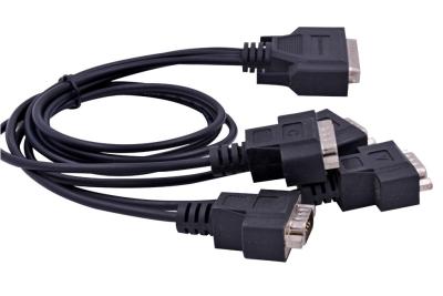China Male to Male 4-in-1 DB9 to DB44 D-sub Cable Assembly OEM Manufacturer 30cm for sale
