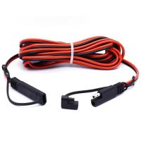 China 2 Pin SAE Connector Quick Disconnect Trailer Wire Harness 16AWG 12V 24V Male to Female Cable for sale