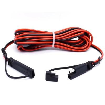 China 2 Pin SAE Connector Quick Disconnect Trailer Wire Harness 16AWG 12V 24V Male to Female Cable for sale