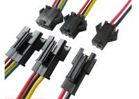 China JST SM 2.54mm Pitch 2-4 Pin Male Female Wire Connector Assembly UL1007 AWG 22-28 for sale