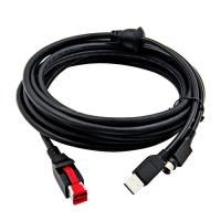 China Custom USB to DC Power Cable Hosiden 3Pin Din 12V 24V 1.5m CE Certified OEM for sale