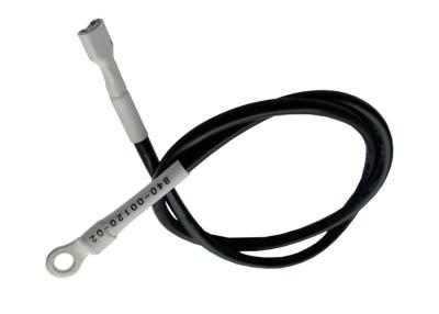 China 5.3mm Ring to 6.3mm Female Spade Terminal Wire Assembly 10AWG 520mm for sale