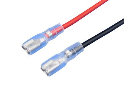 China Custom 2.8mm Female Spade Terminal Wiring Harness Nylon Insulated 18-22AWG Cable for sale