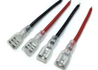China 6.35mm 250 Nylon Fully Insulated Faston Female Spade Terminal Cable Assembly 16-22AWG for sale