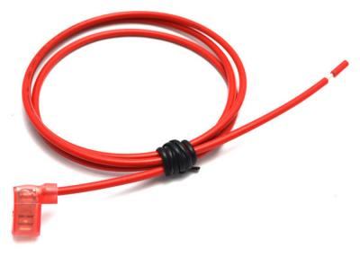 China 4.8mm 187 Female Flag Terminal Nylon Fully Insulated Faston Cable Harness 14-22AWG for sale