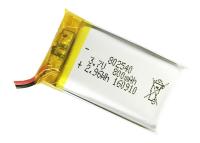 China 802540 3.7V Li Polymer Battery 800mAh with Short Circuit Protection for sale