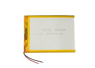 China 3.7V 3000mAh Lipo Battery 307095 Rechargeable Lithium Polymer for Telecom Equipment for sale