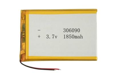 China 306090 3.7V LiPo Battery Pack 1850mAh Short Circuit Protection for Digital Camera for sale