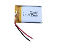 China 250mAh 3.7V Li Polymer Battery 502030 for Wireless Keyboard Rechargeable for sale