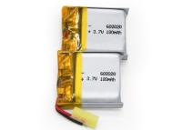 China 3.7V 180mAh Lithium Polymer Rechargeable Battery 602020 for Bluetooth Headphone for sale