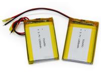 China Rechargeable 703450 3.7V 1300mAh Lithium Polymer Battery Pack 1C for sale