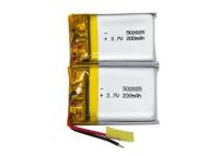 China 200mAh 3.7V Lipo Battery Pack 502025 5.0x20x25mm Rechargeable Lithium Polymer for Smart Devices for sale