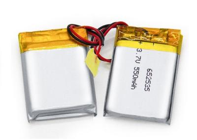 China 652535 550mAh 3.7V Li Polymer Prismatic Battery Cell for Consumer Electronics for sale