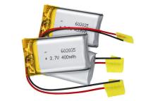 China 602035 Lithium Polymer Battery Pack 3.7V 400mah For Blue Tooth Headset for sale