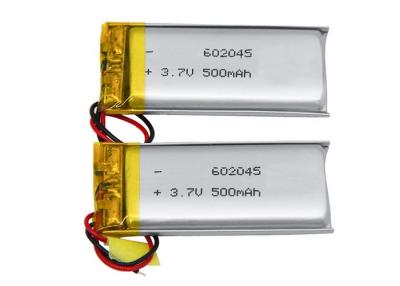 China Ultra Thin 602045 500mAh 3.7V LiPo Battery Pack with PCM Protection for sale