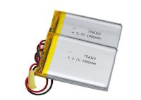 China 754060 3.7V 1800mAh Lithium Polymer Battery Single Cell with PCM for sale