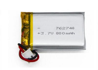 China 762740 3.7V 800mAh Rechargeable Lithium Polymer Battery LiPo Cell for sale