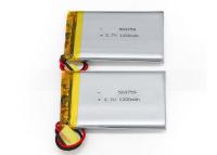 China Lithium Polymer Battery 3.7V 1200mAh 503759 1S Rechargeable LiPo Cell for sale