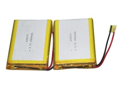 China 3.7V 2500mAh 605070 Rechargeable Lithium Polymer Battery for Industrial Devices for sale