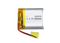 China Single Cell 3.7V 800mAh 102929 Rechargeable Li-polymer Ion Batteries for sale