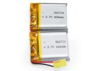 China 3.7V 400mAh 582728 1S LiPo Battery Pack Small Rechargeable Lithium Polymer for sale