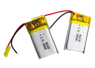 China Safety Lithium Polymer Battery Pack 401630 3.7V 180mAh for Bluetooth Earphone for sale