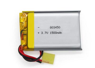 China 803450 3.7V 1500mAh Lithium Polymer Rechargeable Battery with PCM Protection for sale