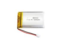 China 3.7V 1200mAh 853043 Lithium Polymer Rechargeable Battery with Protection Board for sale
