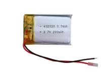 China 3.7V 200mAh LiPo Battery 402030 Rechargeable Lithium Polymer Cell for sale