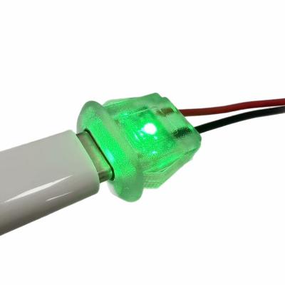 China Custom Type C 2 Pin Transparent Waterproof Wire Harness 24AWG 3A LED Lamp Cable Assembly for sale