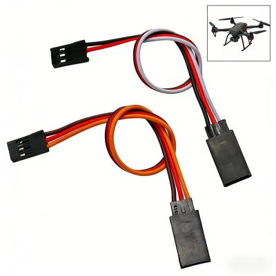 China Custom Drone Power Cable Harness 22AWG Silicone Wire Servo Extension Lead JR Futaba Compatible for sale