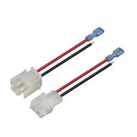China Tin-Plated Brass Female Spade Terminal Cable 6.4mm 20cm 3A Male-to-Female Mating Assembly for sale