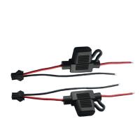 China Custom Cable Assembly SM2.54-2P Terminal Wire High-Temperature Silicone Wire 100mm Automotive Power Connection for sale