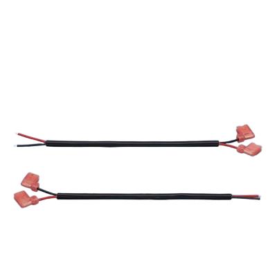 China Custom Wire Harness Connectors Flag Female Spade Terminal Nylon Insulated Cold Pressed 12 AWG for sale