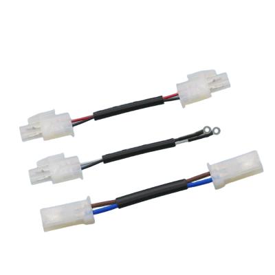 China Custom Automotive Wire Harness 2-Pin Male-to-Female Inline Splice Terminal Cable Assembly with Locking Buckle for sale