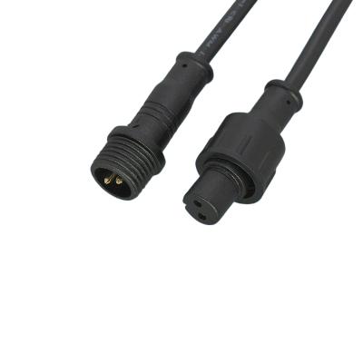 China Custom M12 Waterproof Connector Wire Harness UL Certified Male Female Docking Cable 24V for sale
