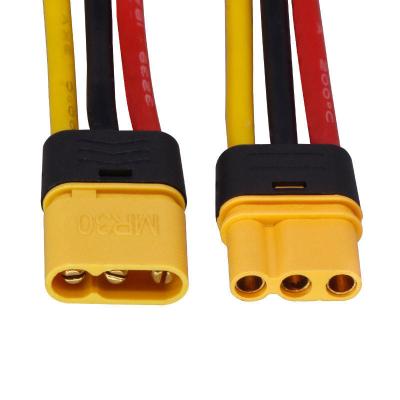 China MR30 M F Custom Cable Assembly 18AWG Silicone Wire Harness for Model Airplane Bionic Robotic Arm Industrial Grade Connection for sale