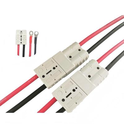 China Custom Battery Adapter Connector 120A Anderson SB50 Split to 2x50A Silicone Cable 600V DC 300mm for sale