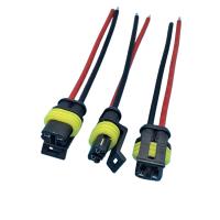 China 2 Pin Waterproof Plug Wire Harness Connector 100mm 300mm Copper Automotive for sale