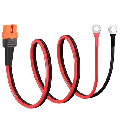China 10AWG XT60 Female to O-Ring Terminal Power Cable Assembly 60A for EV Battery Connection for sale