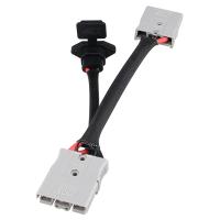 China Custom Anderson-Style 1-to-2 Power Splitter Cable Harness 75A for EV Battery RV Camper Van for sale