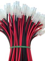 China Custom UL1007 2Pin Molex Male Wire Harness 150mm 22AWG Red Black for Electric Toys for sale