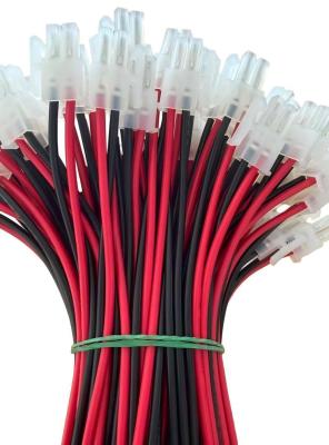 China Custom UL1007 2Pin Molex Male Wire Harness 150mm 22AWG Red Black for Electric Toys for sale