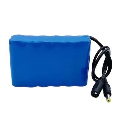 China Custom 11.1V 10Ah 18650 Lithium Battery Pack Rechargeable NMC Cell for Camping Lamp for sale