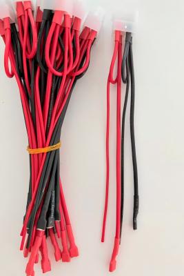 China Custom Black Red 5.08mm 2Pin PVC Battery Harness 600V 12AWG for Lithium Battery for sale