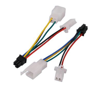 China Custom 2P/4P Connector Plug Wire Harness 18-22AWG for E-Bike Anti-Theft Alarm Adapter for sale