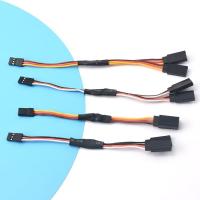 China UL Listed 3Pin JR Futaba Servo Y Splitter Cable 1 to 2 22AWG Tinned Copper Wire Harness for RC Plane for sale
