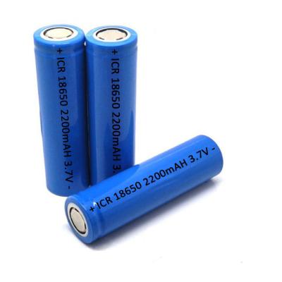 China Custom 18650 Lithium Ion Battery 3.7V 2200mAh Rechargeable for E-Bikes OEM for sale